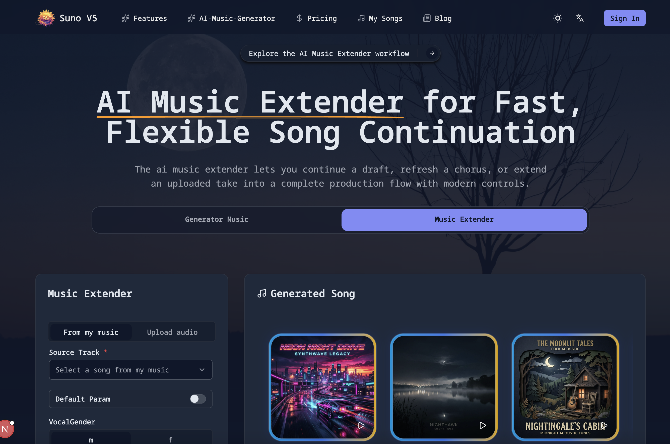 Mashup Songs Generator - Create Mashup Songs with AI Online